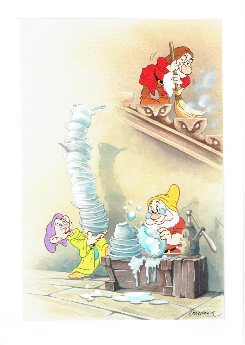 Original Production Drawing - Snow White - Three Dwarfs