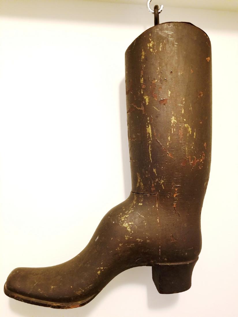 Full Body Boot Trade Sign Old Paint