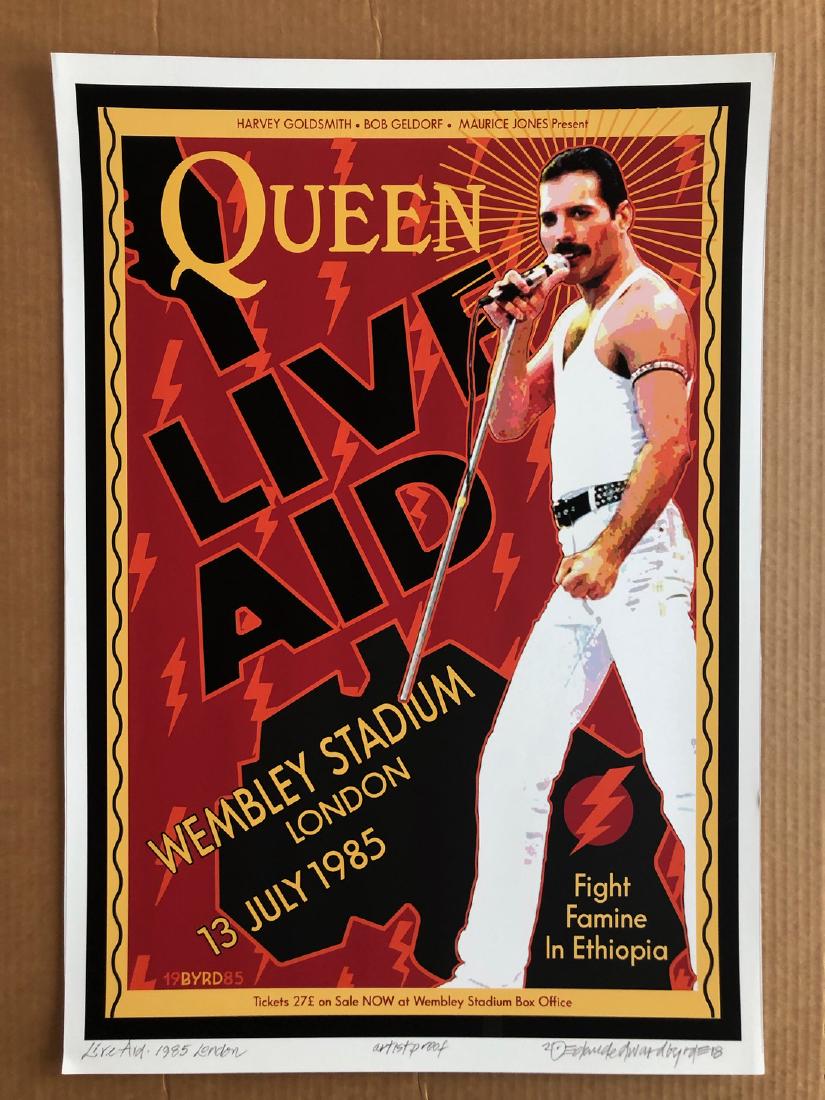 QUEEN LIVE AID SIGNED - ARTIST PROOF