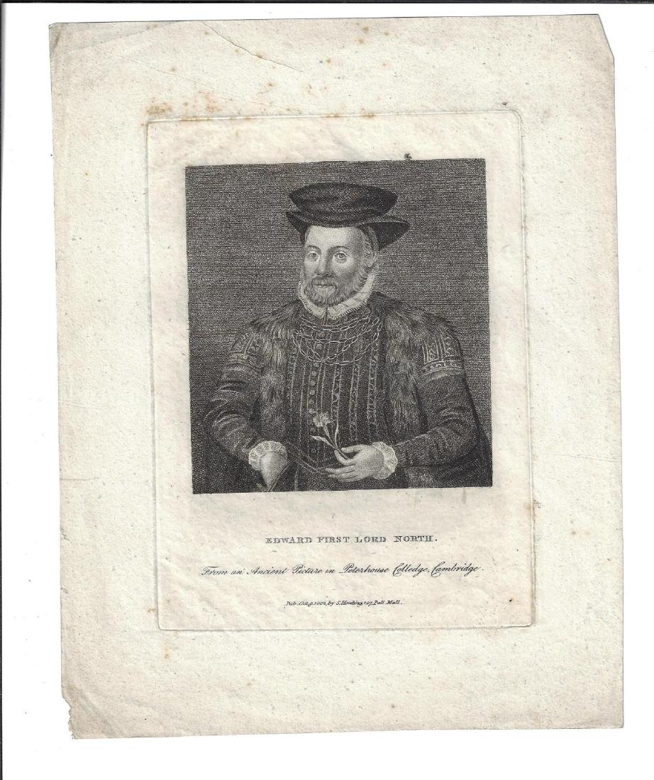 1802 Engraving Edward First Lord North