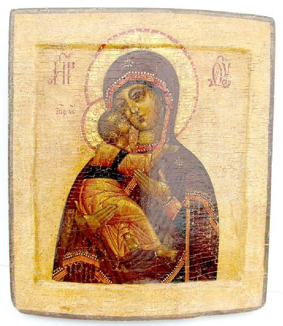 Late 17th - early 18th CENTURY ANTIQUE RUSSIAN ICON of