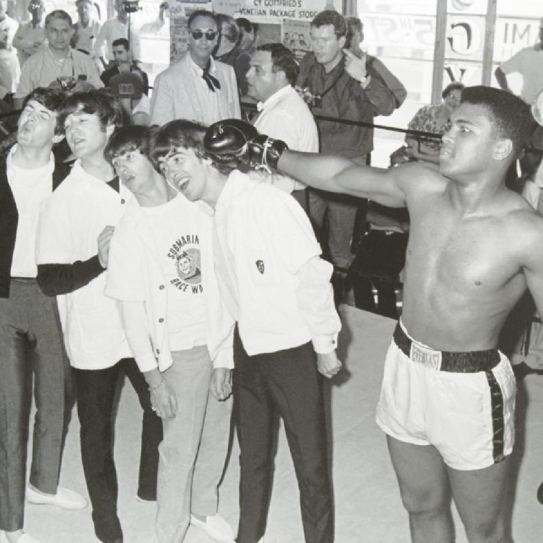"Muhammad Ali Punching The Beatles" Licensed Photograph