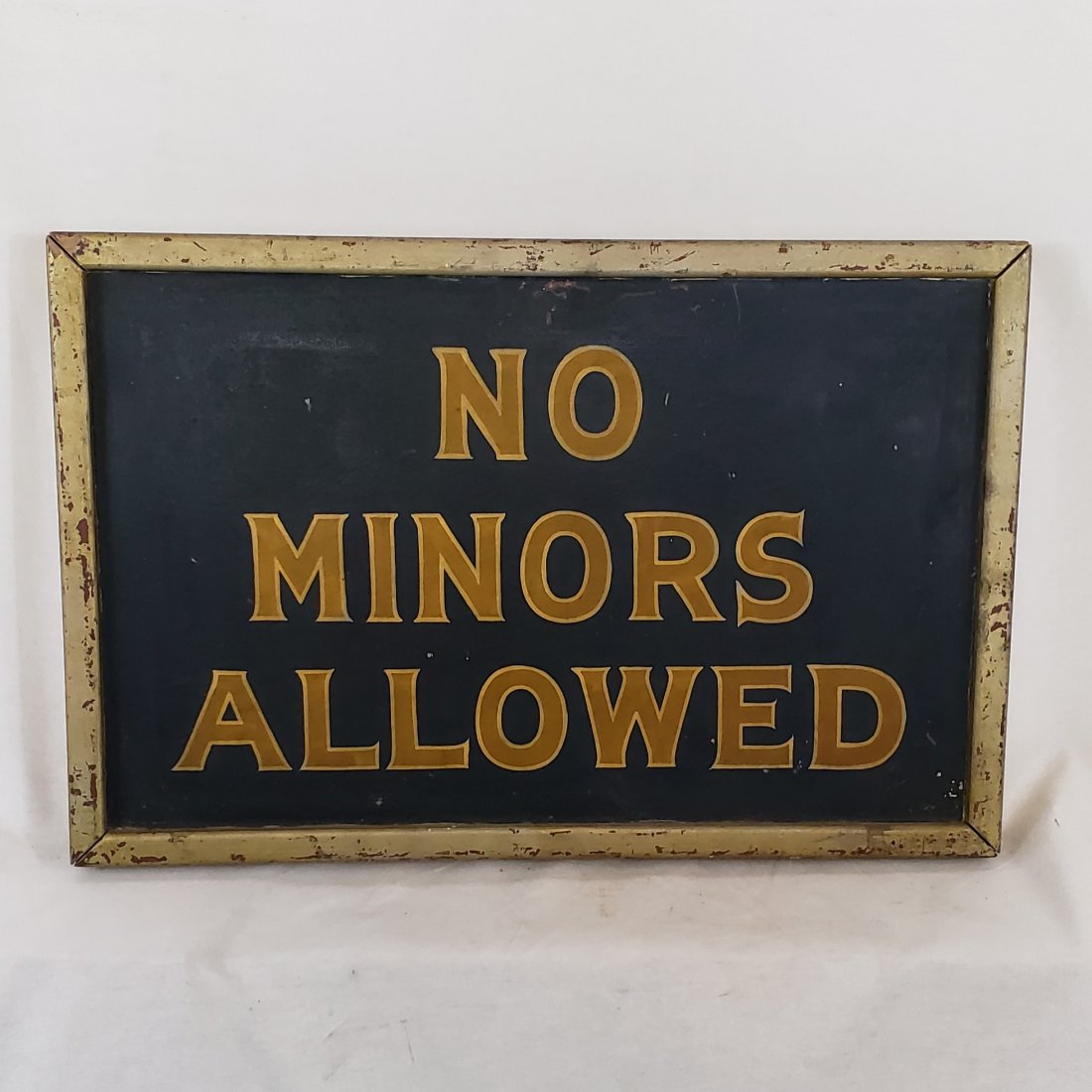 No Minors Allowed sign ca 1940's