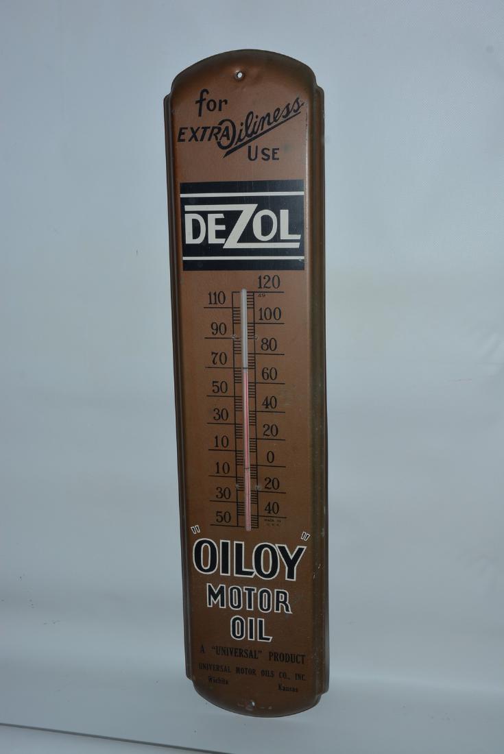 Dezol "Oiloy" Motor Oil painted thermometer