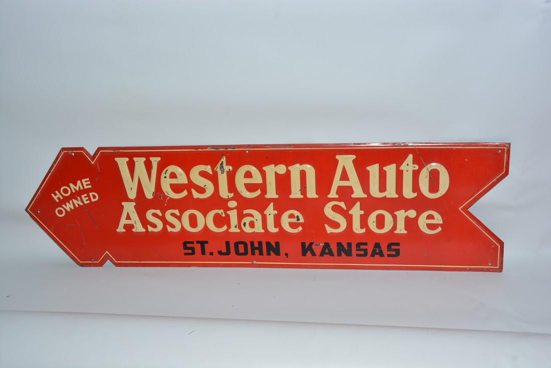 Western Auto Associate Store Painted Sign