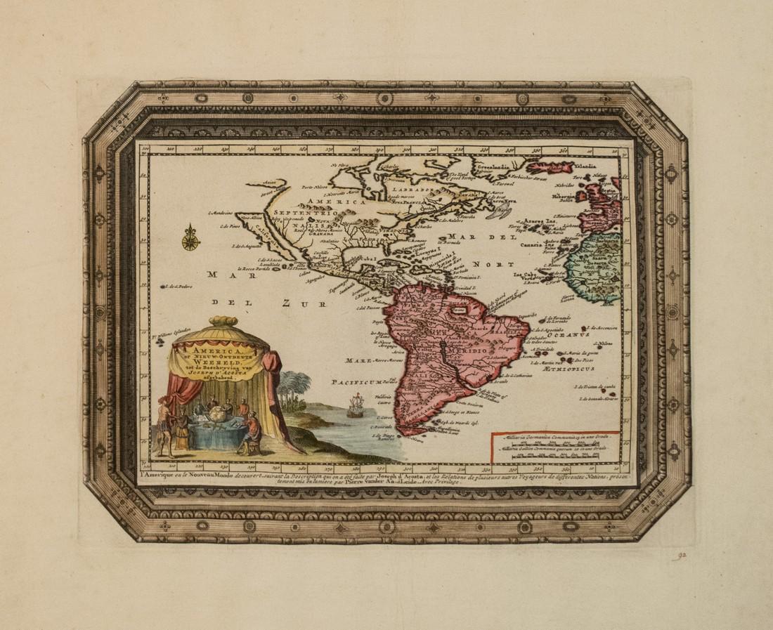 1706 Van der Aa Map of the Americas with California as - Mar 27, 2019 ...