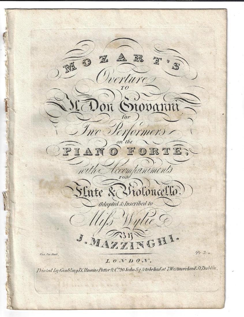 c1820 Mozart Overture Don Giovanni