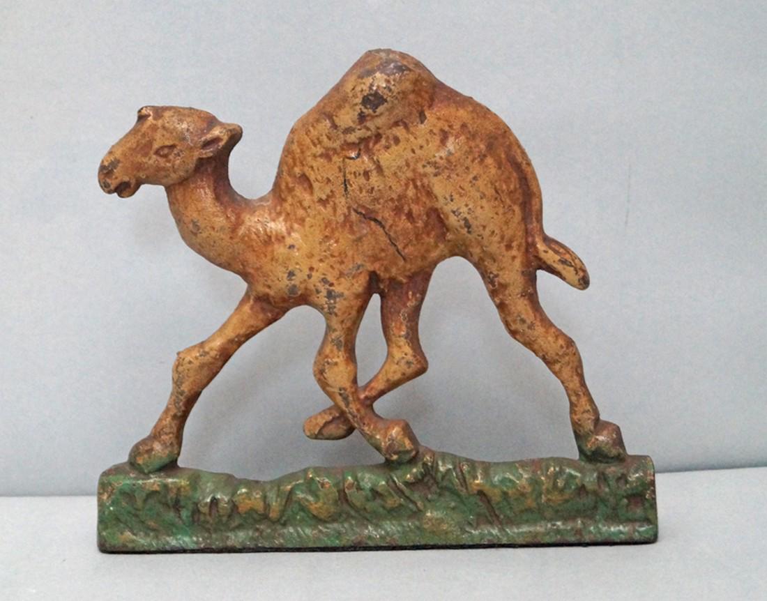 Running Camel Cast Iron Doorstop