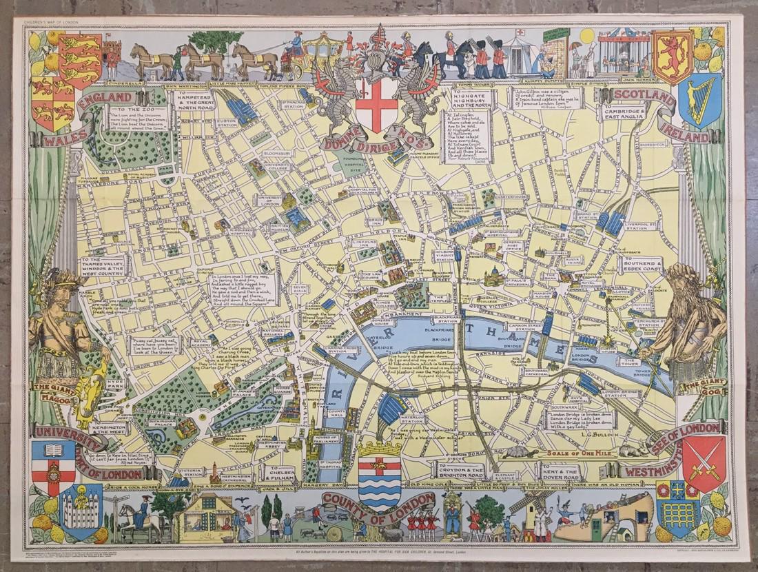 Children's map of London