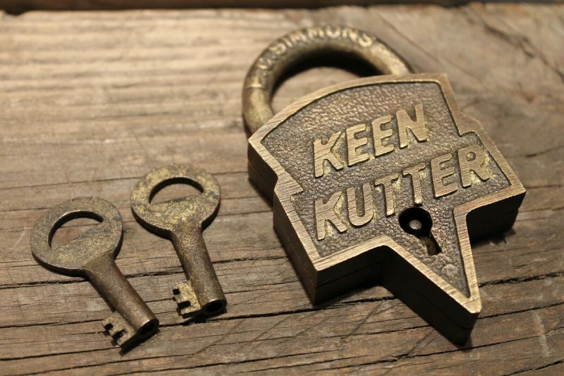 Brass Keen Kutter Padlock Lock & Key
