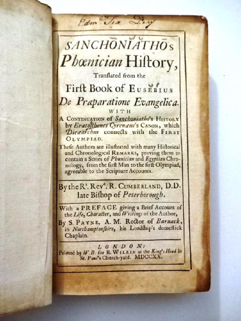 1720 Leather Sanchoniatho’s Phoenician History - May 01, 2019 ...
