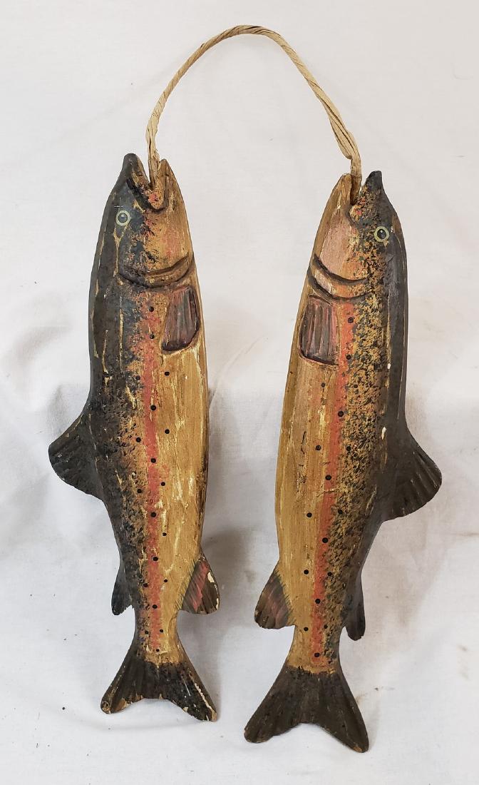 Vintage Two Fish Stringer Of Carved And Painted Trout. - Jun 13, 2019 ...