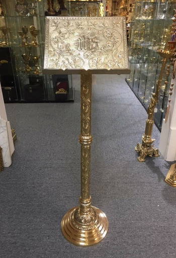 Solid Brass Ambo, Readers Stand, Lectern, Pulpit + High