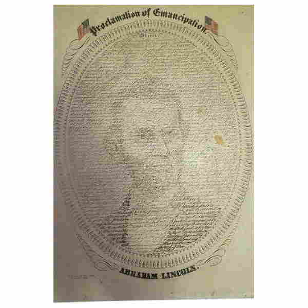 Abraham Lincoln Proclamation of emancipation Print - Jul 11, 2019 ...