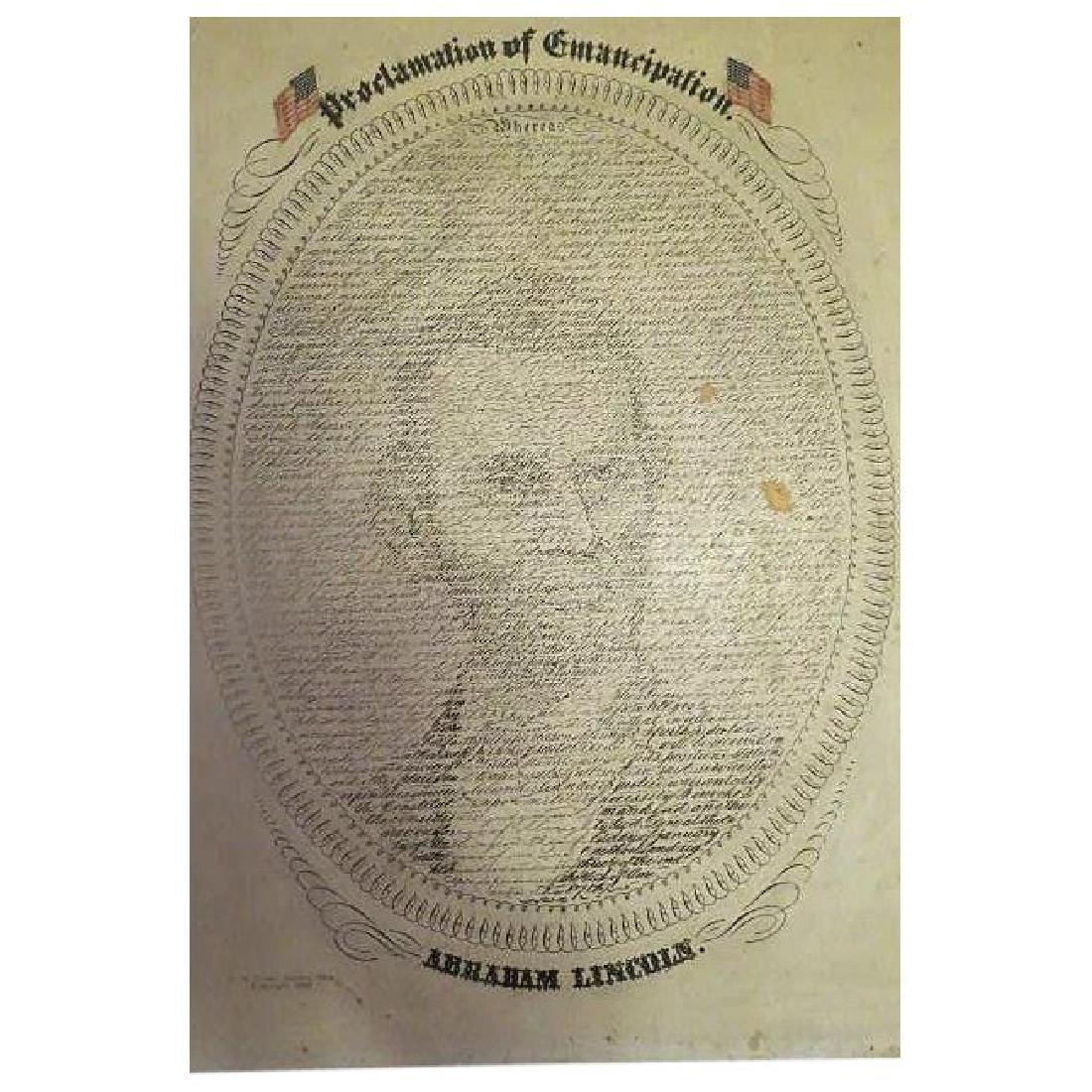 Abraham Lincoln Proclamation of emancipation Print - Jul 11, 2019 ...