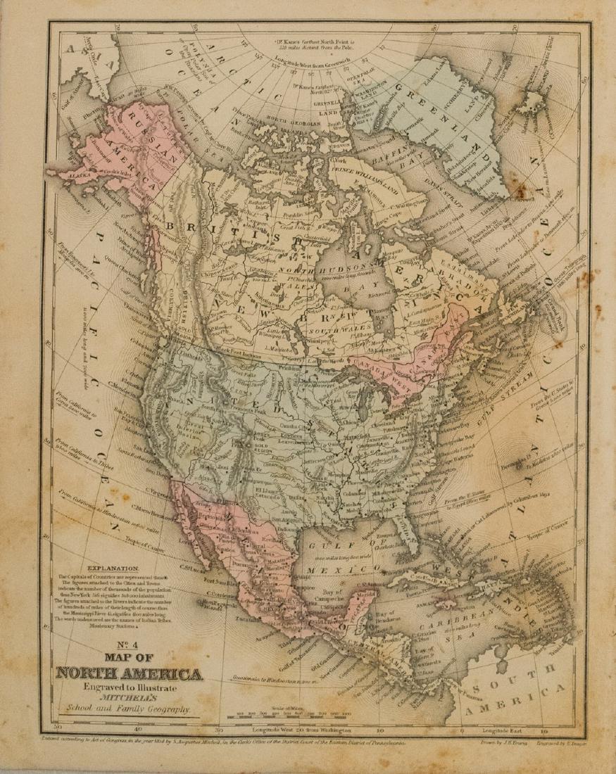 1858 Mitchell Map of North America -- No 4 Map of North - Jul 10, 2019 ...