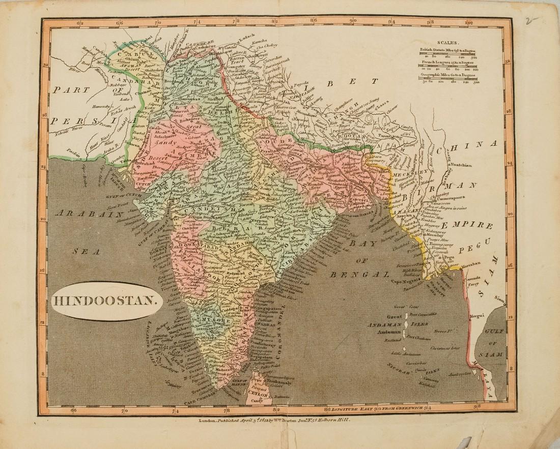 1812 Darton Map of India and Pakistan - Hindoostan - Jul 24, 2019 ...