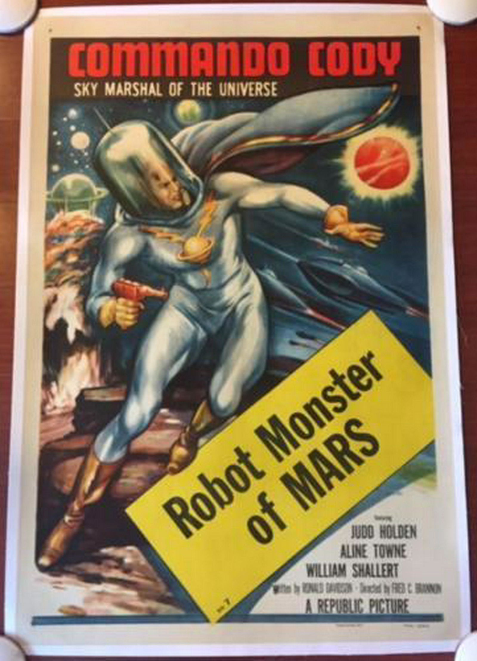 COMMANDO CODY - ORIGINAL 1952 ONE SHEET POSTER - ROBOT - Sep 03, 2019 ...