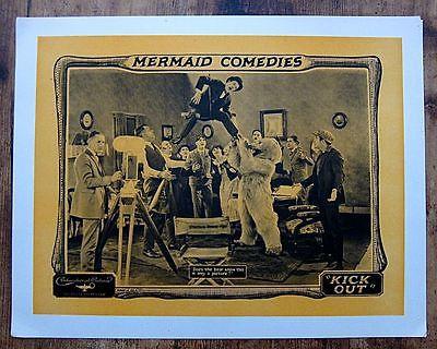Kick Out 1923 Silent Lobby Card Poster Mermaid Comedy