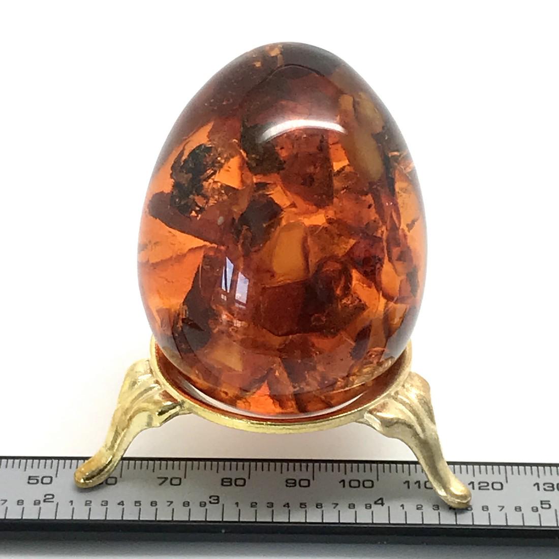 Baltic Amber egg with insect bee inclusion - Sep 24, 2019 | Jasper52 in NY