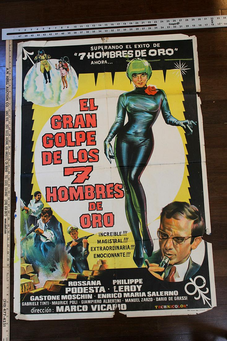 Seven Golden Men Strike Again (1966) 29" X 43"