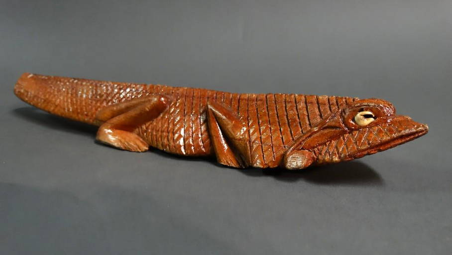 Lizard Cult Sculpture Sepik