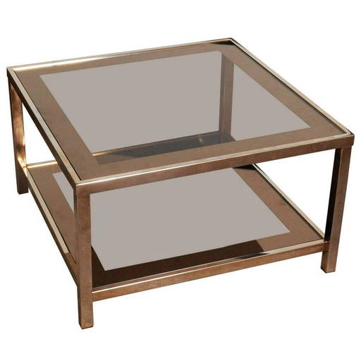 Wonderful Hollywood Regency 23 Carat Large Gold Square