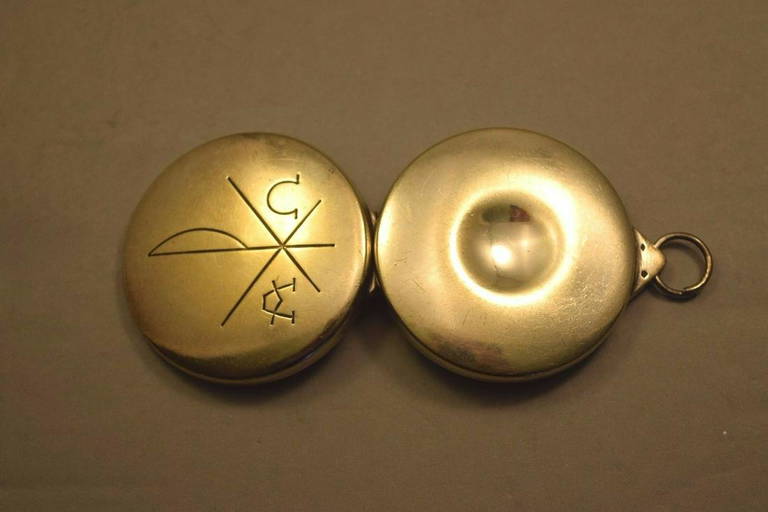 Old Traditional Pyx + Host Box For Communion Hosts To