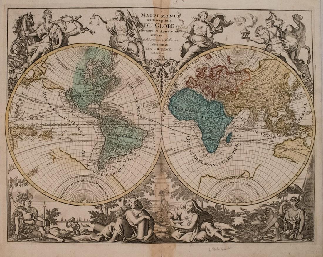 1792 Elwe World Map -- Mappe Monde ou Description du - Dec 31, 2019 ...