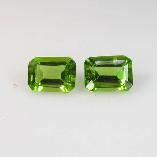 3.24 Ct Genuine Pakistan Peridot Octagon Pair