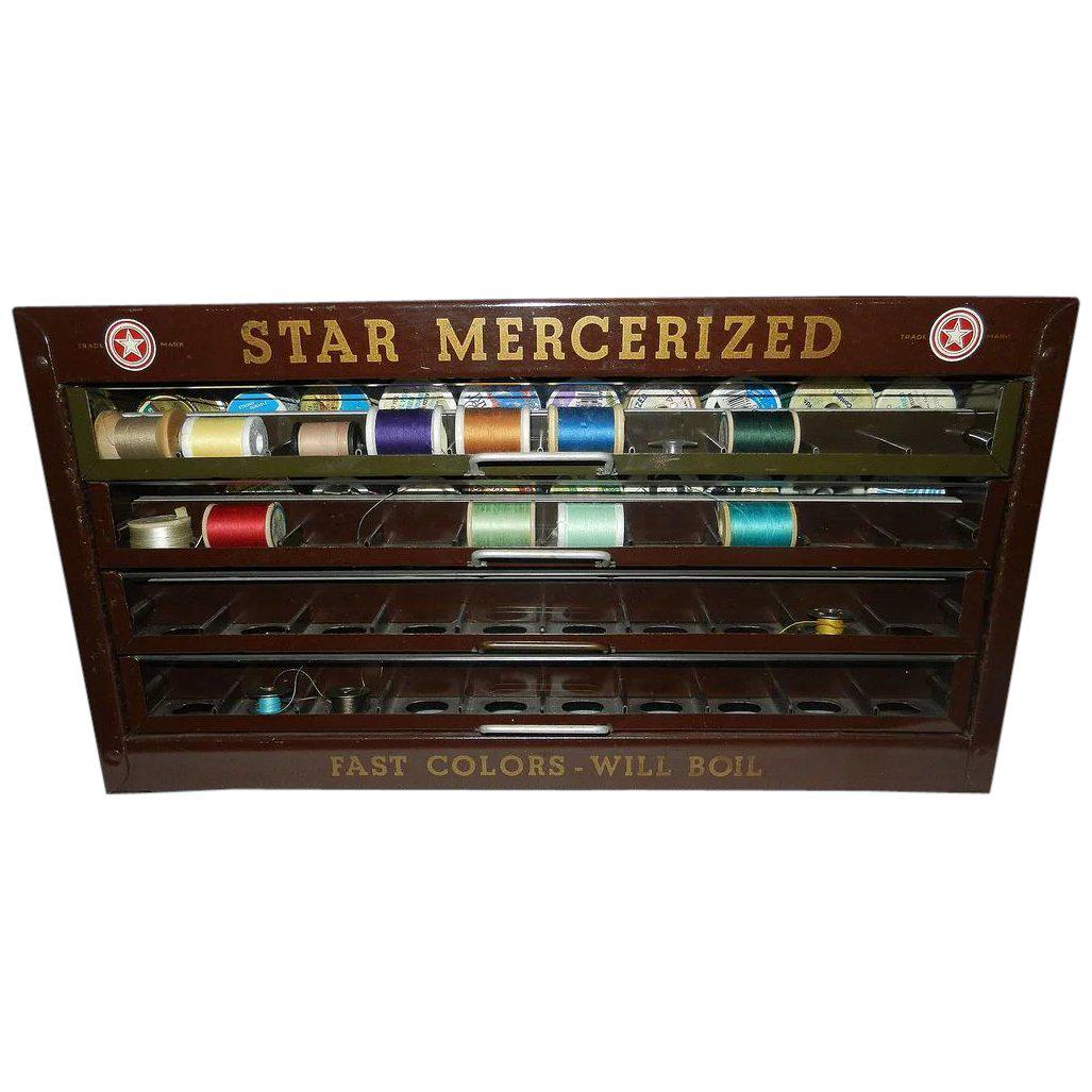 Antique Star Mercerized Metal Thread Display Case - Jan 08, 2020 ...