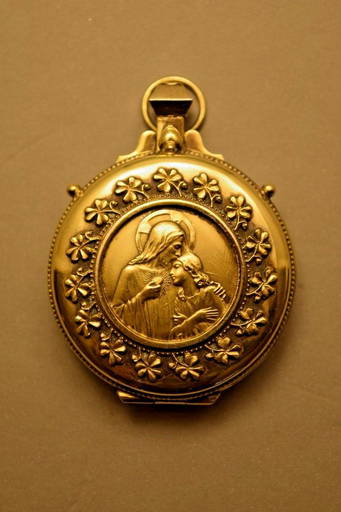 Antique Sterling Silver Pyx + Host Box + Oil Stock