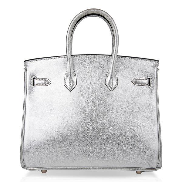 Hermes Birkin 25 Ultra Rare Metallic Silver Chevre - Jan 20, 2020 ...