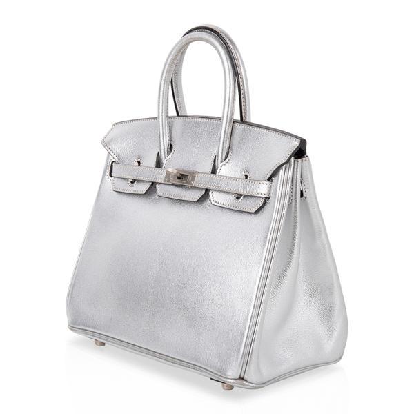 Hermes Birkin 25 Ultra Rare Metallic Silver Chevre - Jan 20, 2020 ...