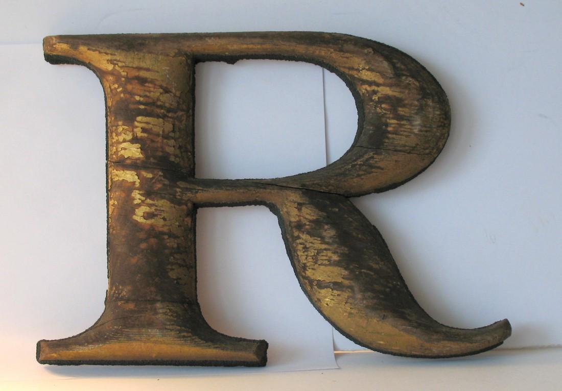 Vintage Wood Letter “r”