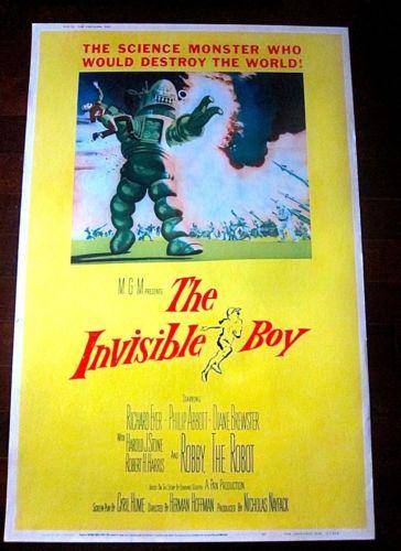 The Invisible Boy (1957) 40" X 60" Us Movie Poster Pb