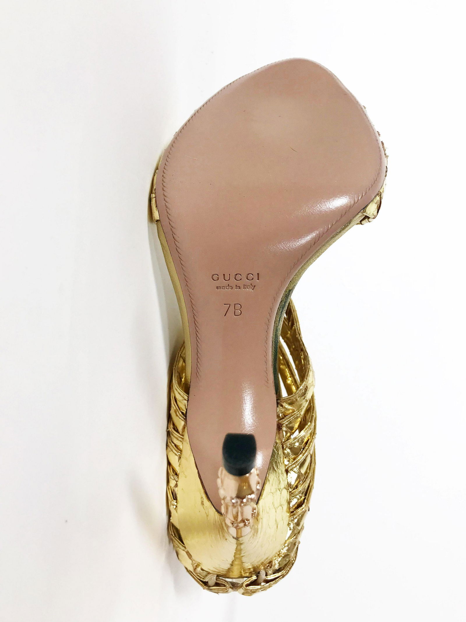 Buy S/S 2004 TOM FORD for GUCCI GOLD PYTHON CORSET SHOES | Jasper52 in NY