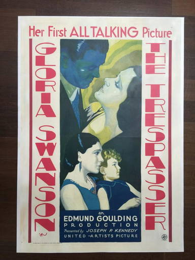 The Trespasser Gloria Swanson (1929) 28.25" X 41" Us