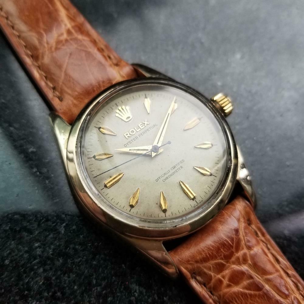 Rolex "golden Egg" Men's Vintage Gold Capped Ref.6634