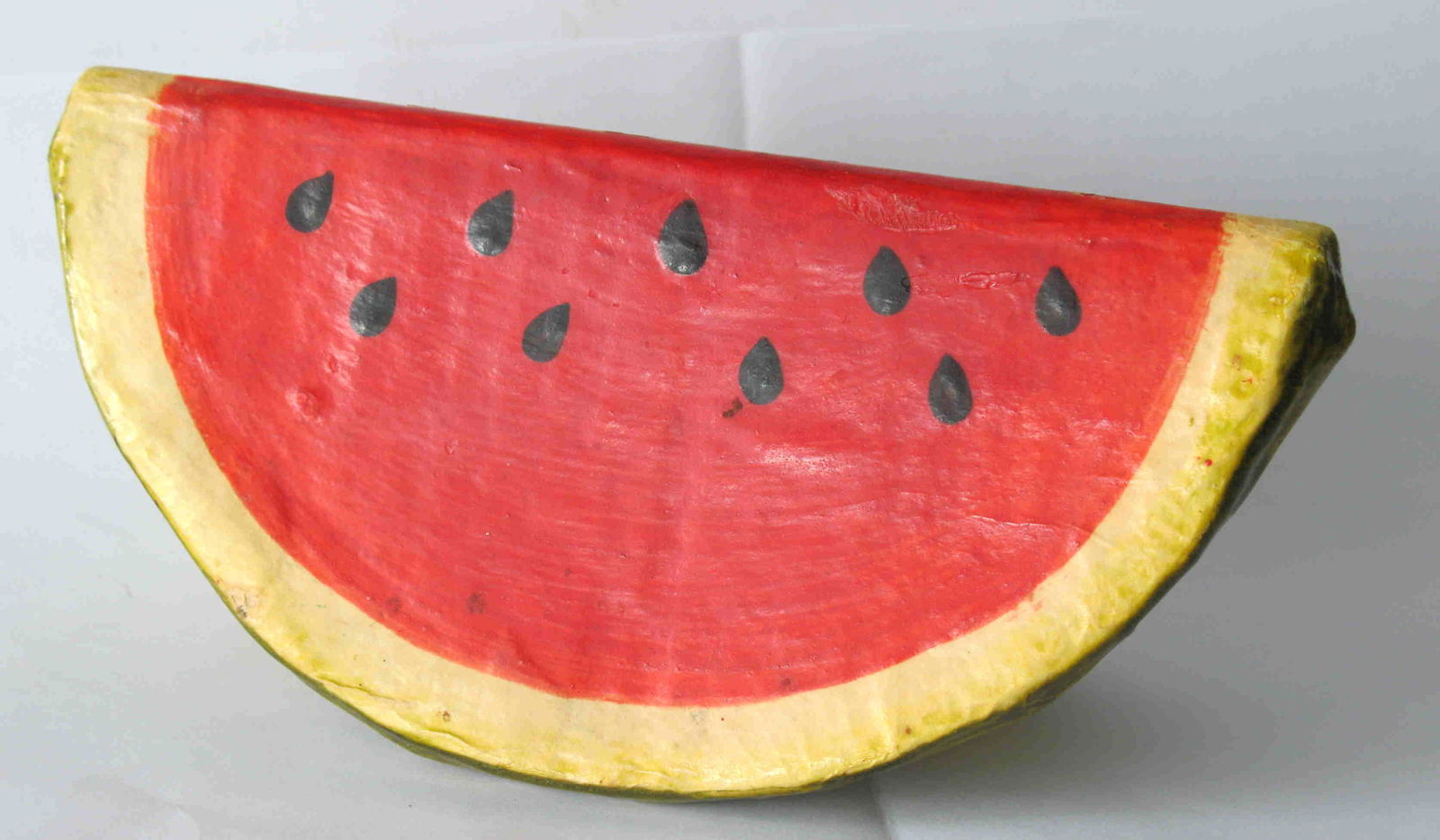 Vintage Paper Mache Watermelon Wedge.