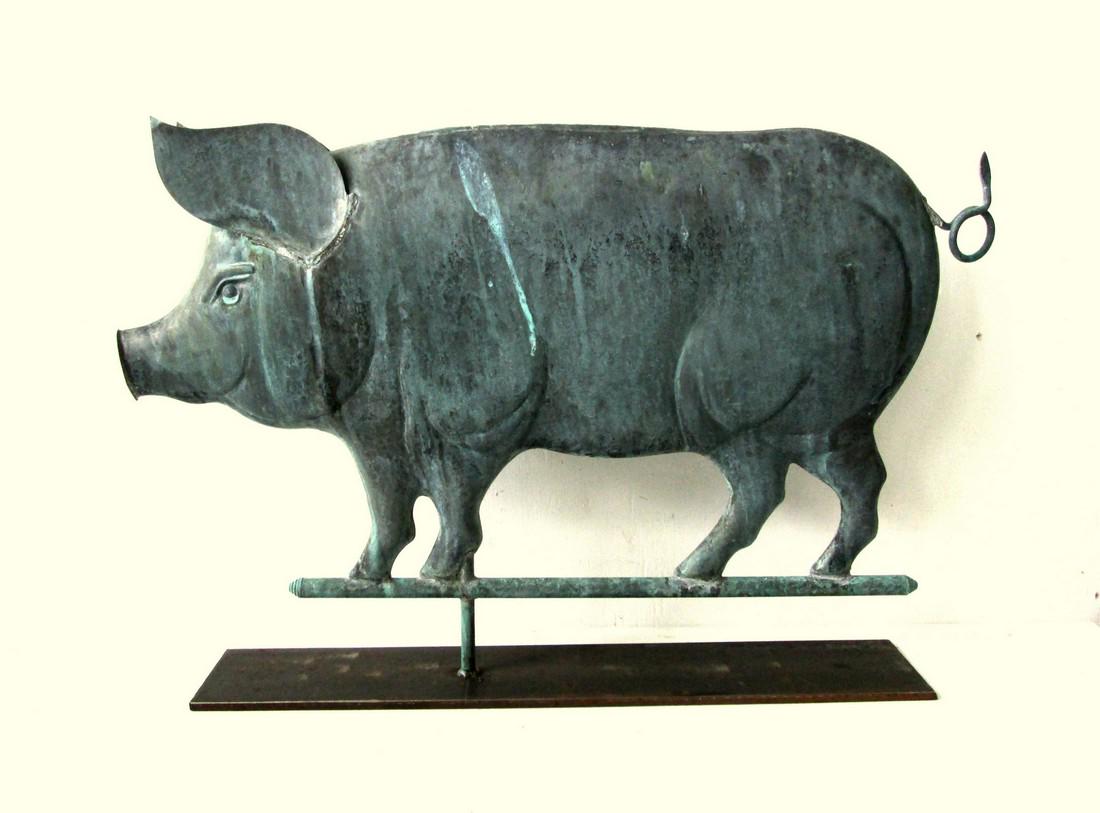 For Auction: Early Pig Weathervane (#0227) on Jun 04, 2020 | Jasper52 in NY
