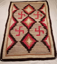 Early Navajo woven rug with rolling logs ca 1920's - Jun 25, 2020 ...