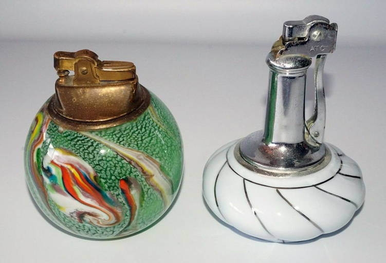Vintage Japan Speciality Lighter Globe Bottle Lighters
