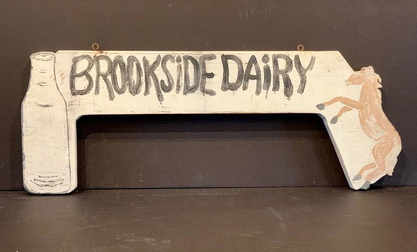 Early 20th C Brookside Dairy Sign