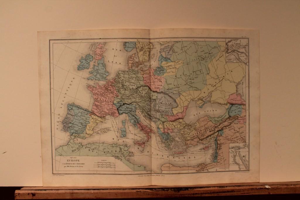 1869 Map Of Europe