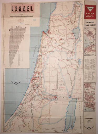 Pre 1967 Israel Road Map
