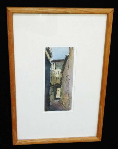 1924 Hungary Painting Florence Alley Joseph Feher