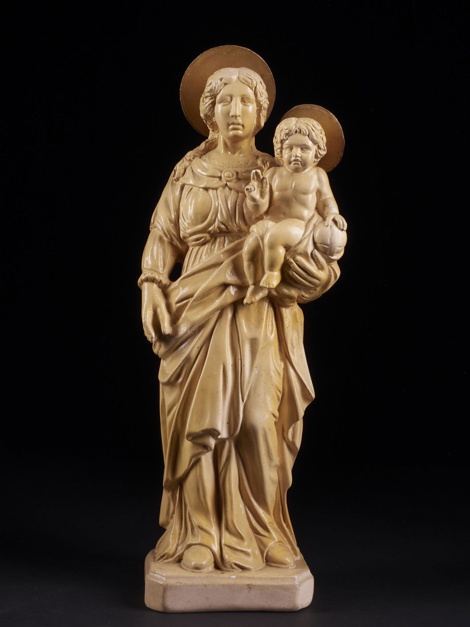 Devotional Collectible Ceramic Statue Of Virgin Mary