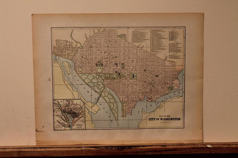 1884 Map Of Washington Dc
