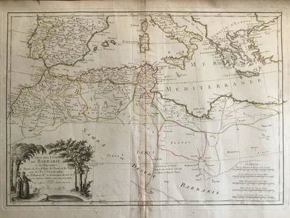 North Africa. Barbary. Morocco Tunisia Libya Egypt. 'barbarie'. Mallet ...